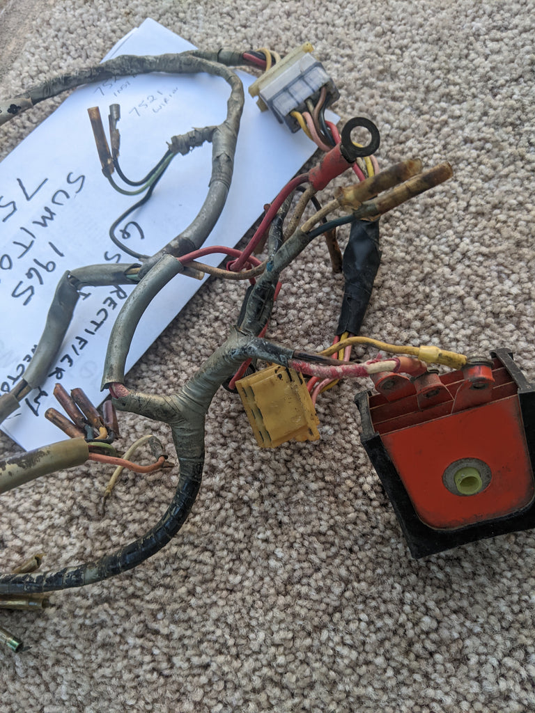 Honda Motorcycle Rectifier with uncut wiring harness using 6 slot conn ...