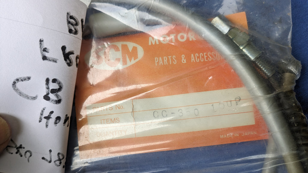 Honda CB350 Aftermarket gray Front Brake Cable 1968-1973 sku 7839 ...