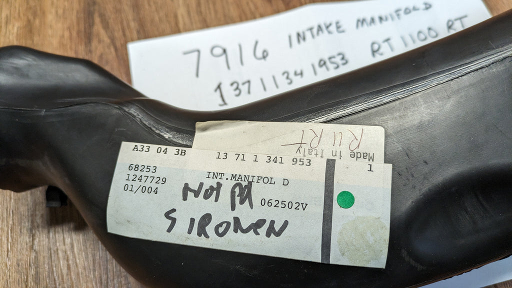 BMW R 1100 RT Intake Manifold 13711341953 sku 7916 ...