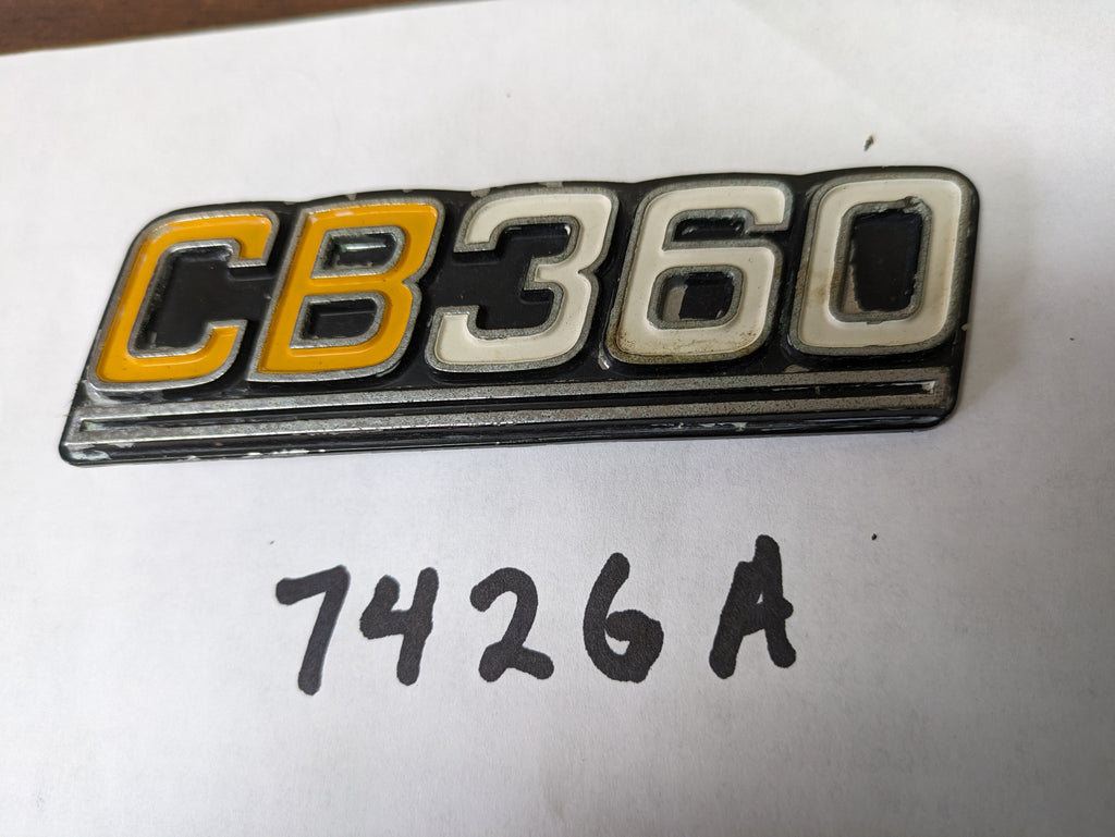 Honda CB 360 Gas tank badge my sku 7426A – ClassicJapaneseMotorcycles