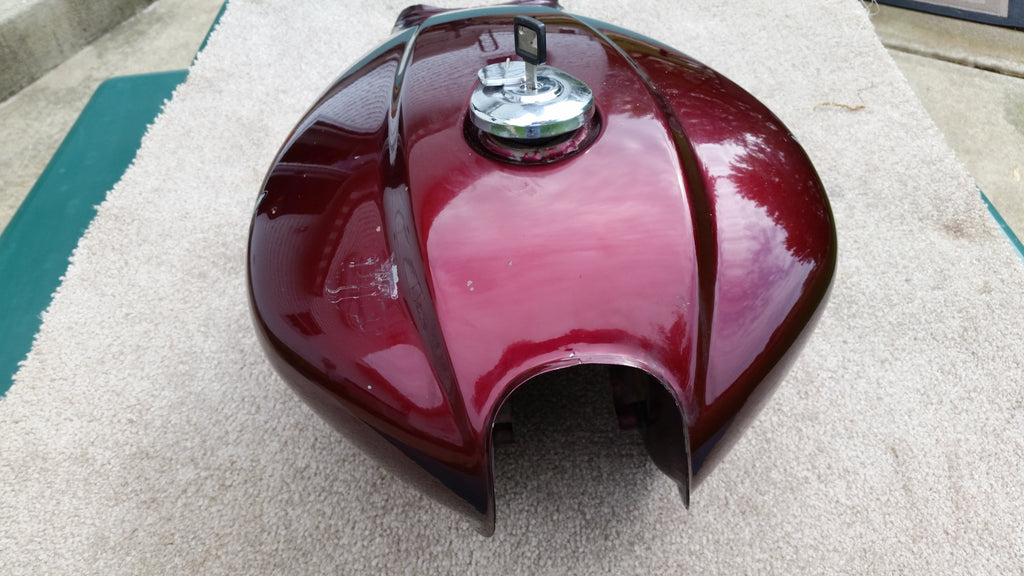 Honda CB650SC 1983 Nighthawk fuel tank Wineberry Red Honda part 175A1 ...