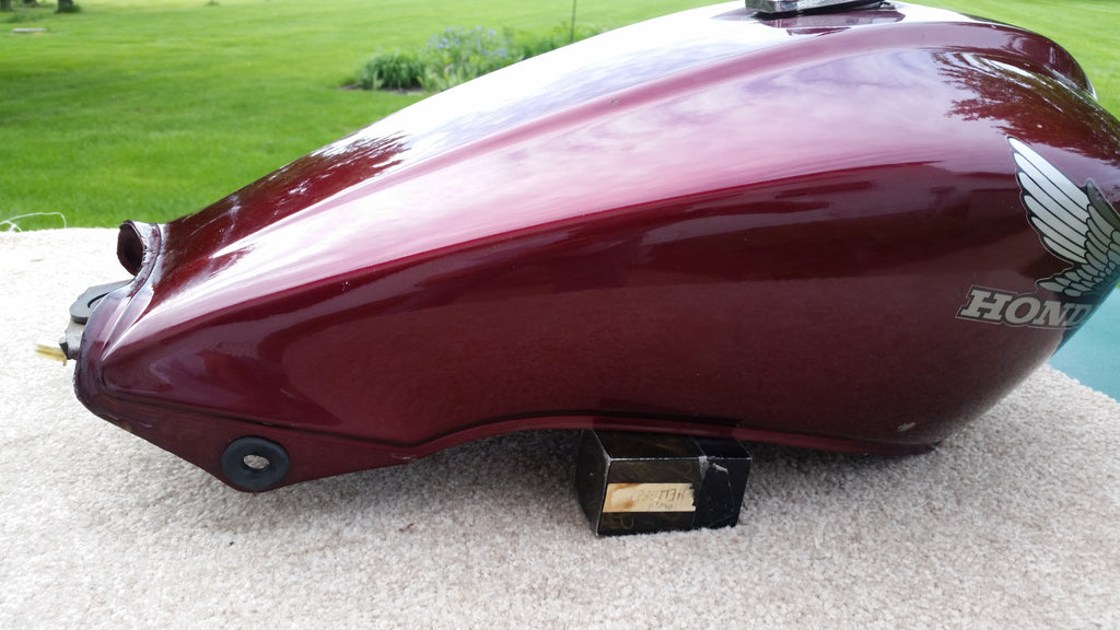 Honda CB650SC 1983 Nighthawk fuel tank Wineberry Red Honda part 175A1 ...
