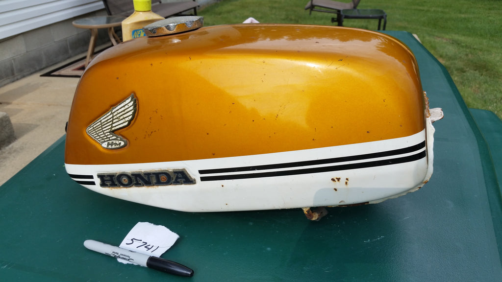 Honda CB175 Gas Tank Gold sku 5741 – ClassicJapaneseMotorcycles