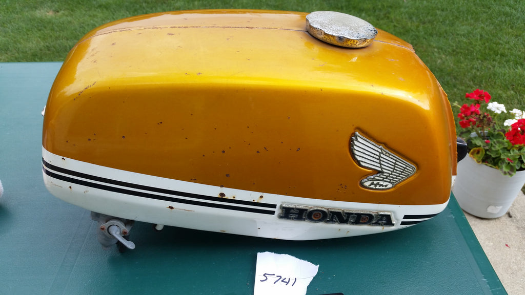 Honda CB175 Gas Tank Gold sku 5741 – ClassicJapaneseMotorcycles