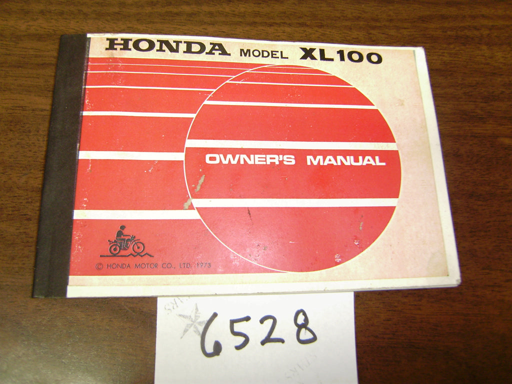 Honda XL100 Manual sku 6258 – ClassicJapaneseMotorcycles