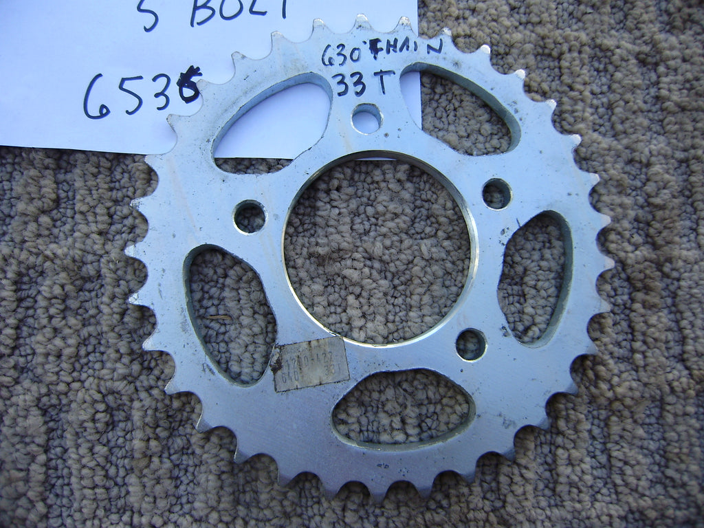 Honda Rear Sprocket 33T 630 chain 5 bolt pattern sku 6536 ...