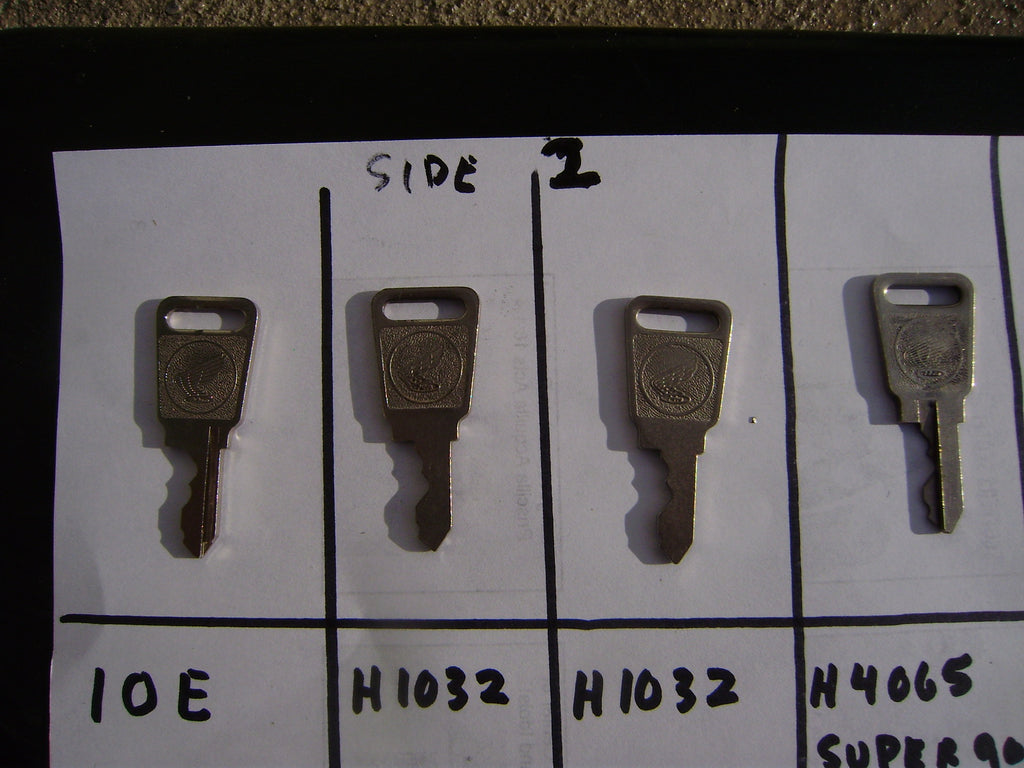 Honda Motorcycle Keys 1960's 1970's Classic H group sku 6681 ...