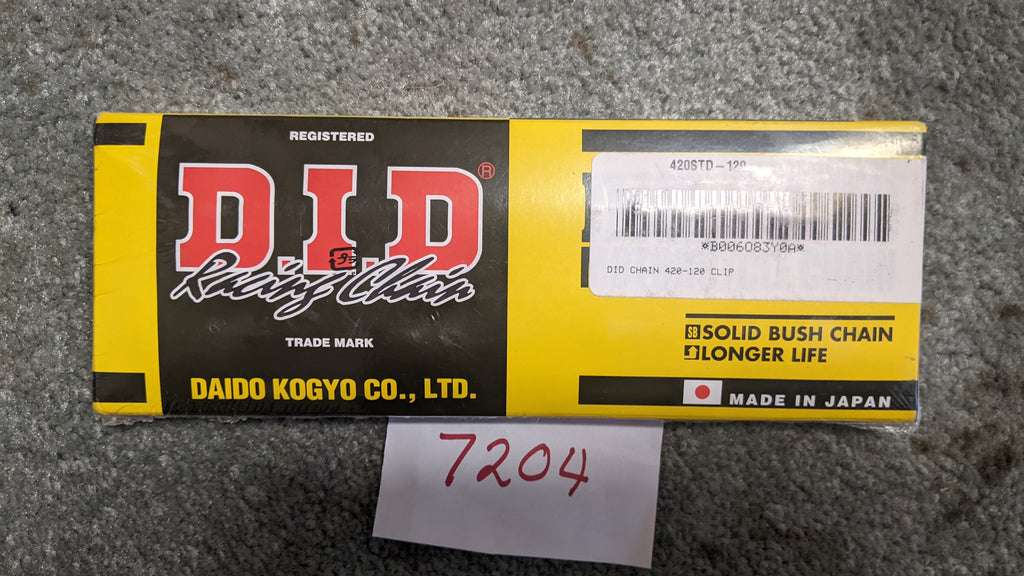 DID Racing Chain 420STD-120 sku 7204 – ClassicJapaneseMotorcycles