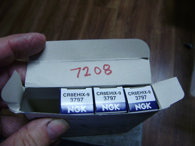 NGK Iridium IX Spark Plugs 3 Pack CR8HIX 7669 sku 7208 ...