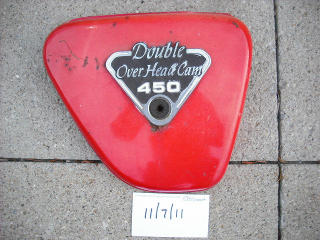 Honda CB450 side cover right Ruby Red with badge 2031 ...