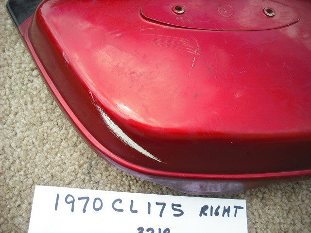 Honda CL175 1970 Right Red Sidecover – ClassicJapaneseMotorcycles