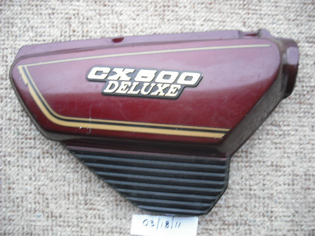 Sold Ebay Pair 0624/19 Honda CX500 Sidecover Right Candy Presto Red 83 ...