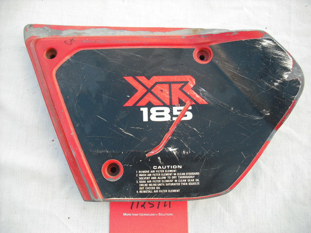 Honda XR185 sidecover red left sku 1971 – ClassicJapaneseMotorcycles