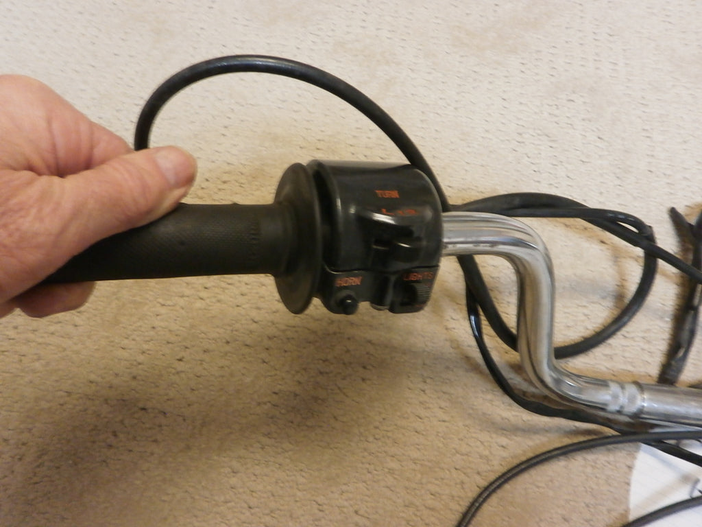 Honda CB360 Honda CL360 Handlebars Complete with throttle and wiring 4 ...