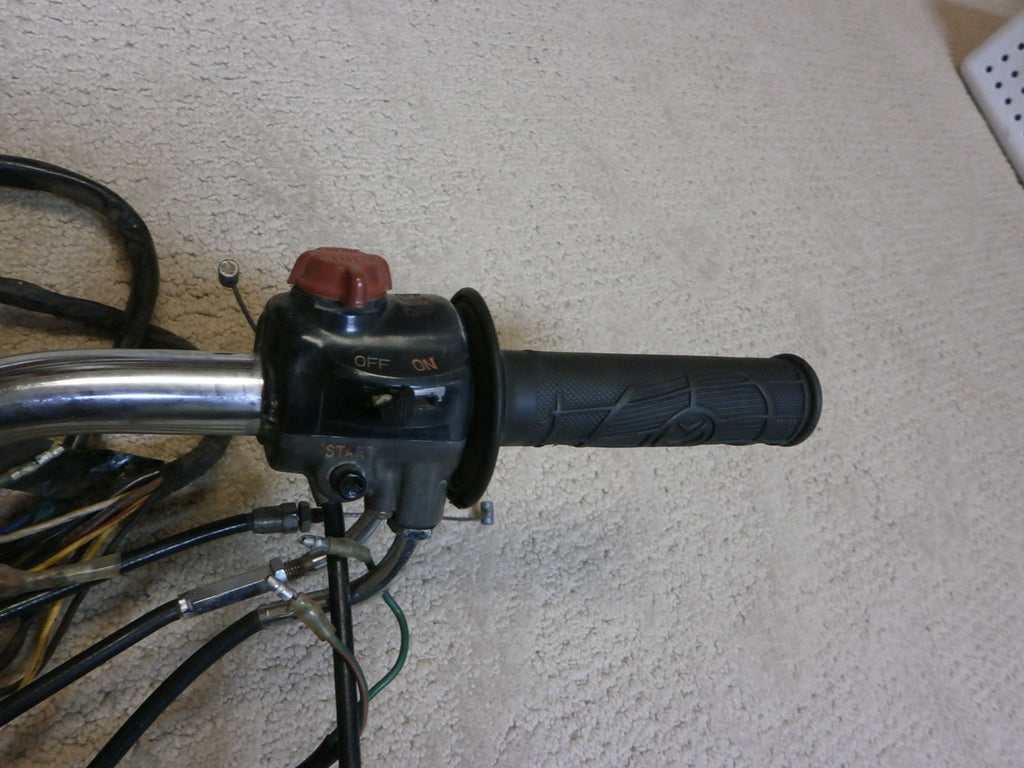 Honda CB360 Honda CL360 Handlebars Complete with throttle and wiring 4 ...